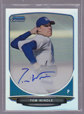 2013 Bowman Chrome Draft Draft Pick Autographs Refractors #TWI Tom ...