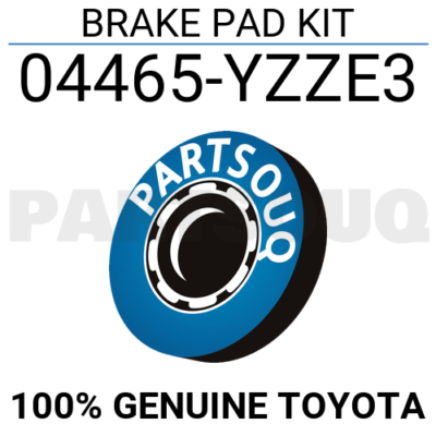 04465YZZE3 Genuine Toyota BRAKE PAD KIT 04465-YZZE3 | eBay