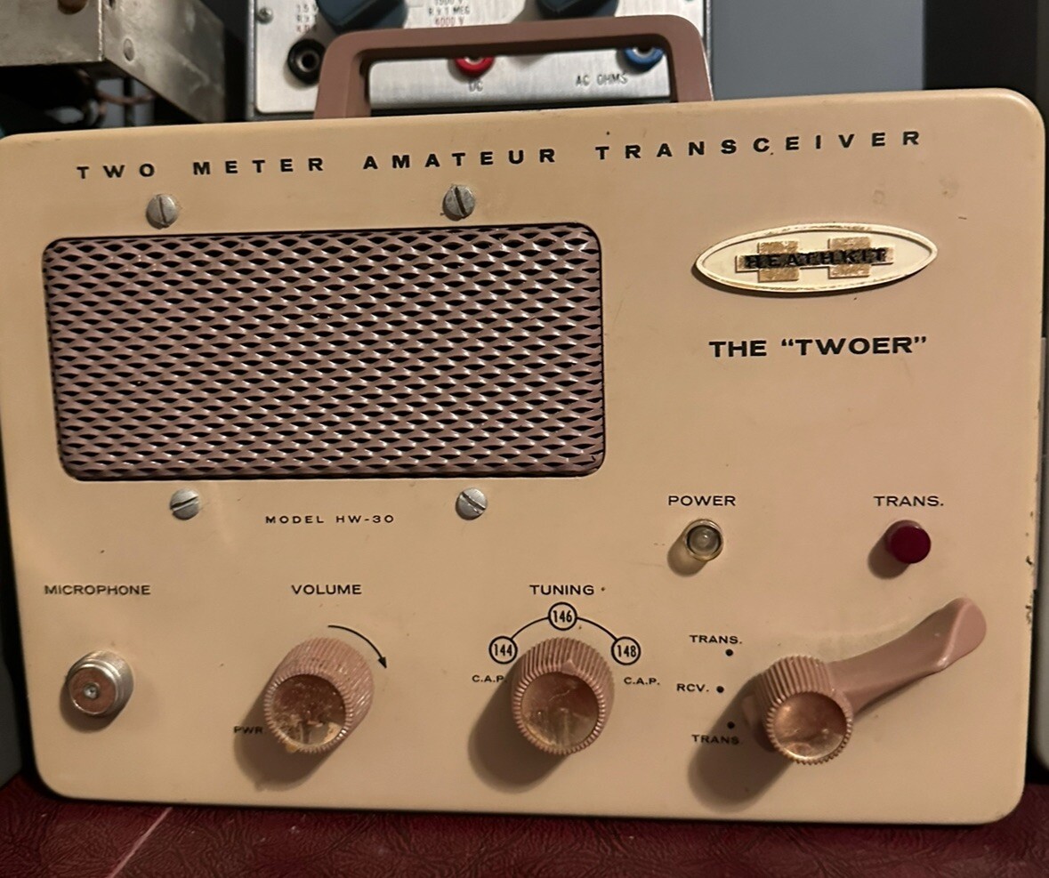 Heathkit HW-30 Twoer Two Meter Transceiver Portable Ham Amateur Radio ...