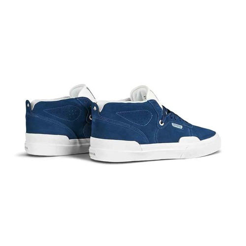 Emerica Pillar Mid-Top Skate Shoes - Navy/White | eBay UK