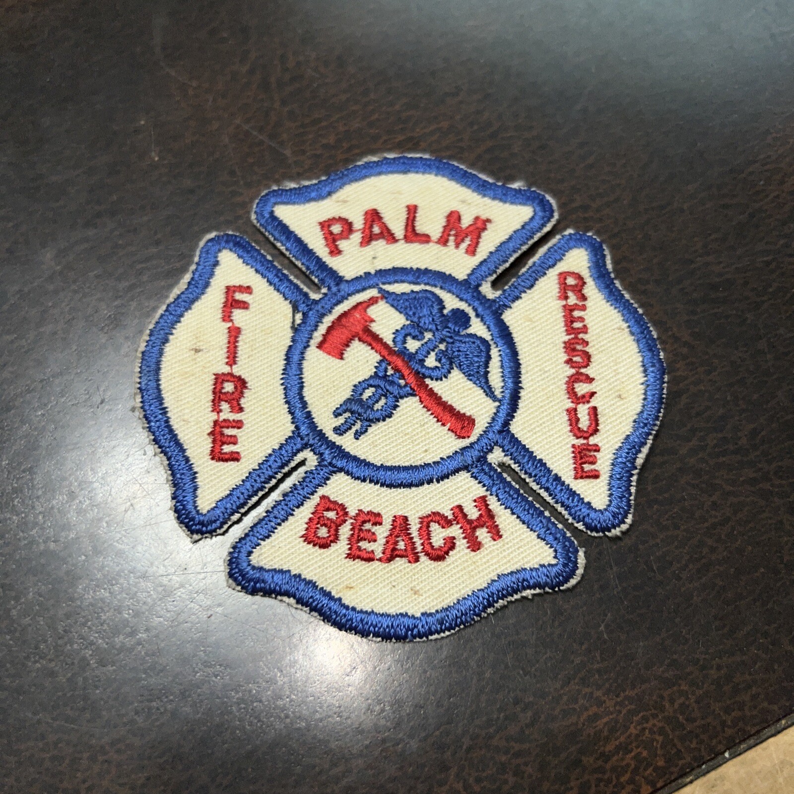 Vintage Obsolete Florida Fire Department Patch Palm Beach | eBay