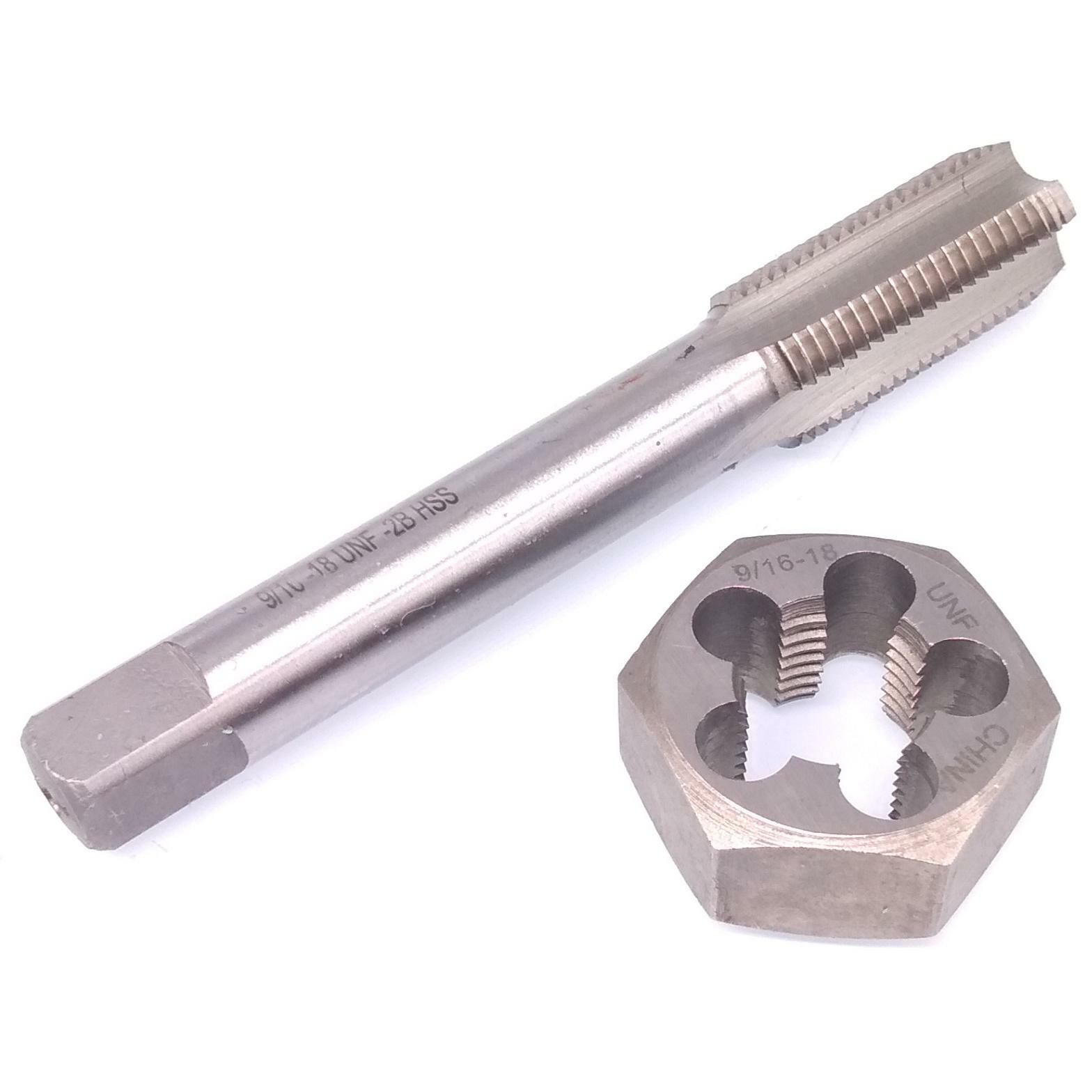 US Stock HSS 9/16-18 Tap & 9/16-18 Hexagon Die Thread Right Hand Set | eBay