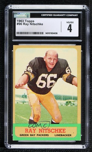 1963 Topps Ray Nitschke #96.1 CGC 4 Rookie RC HOF | eBay