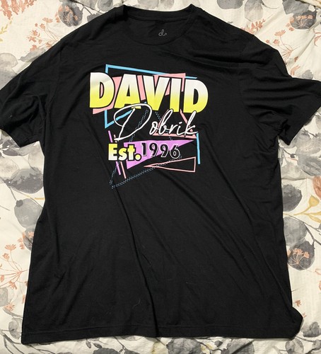David Dobrik Est 1996 Logo Black Men's Unisex Large Fanjoy NWOT Tee ...