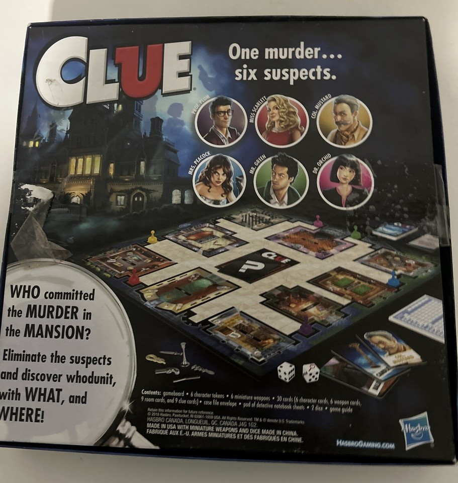 Hasbro Clue The Classic Mystery Board Game - A5826079 | eBay