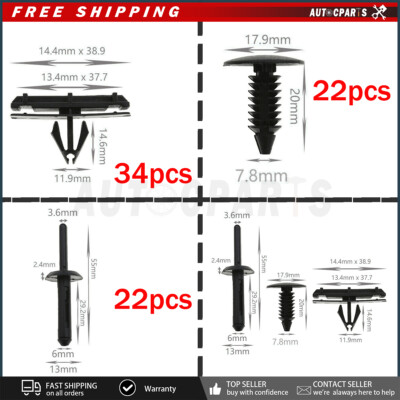 New Full Fender Flare Hardware Clip Mounting Kit / For Wrangler JK 2007 ...