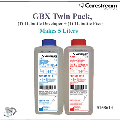 GBX Twin Pack, (1) 1L bottle Developer + (1) 1L bottle Fixer Twin ...