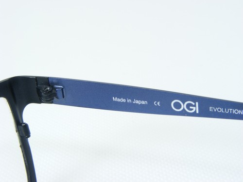OGI EVOLUTION 5042 1323 MATT BLACK /BLUE EYEGLASSES GLASSES TITANIUM 54 ...