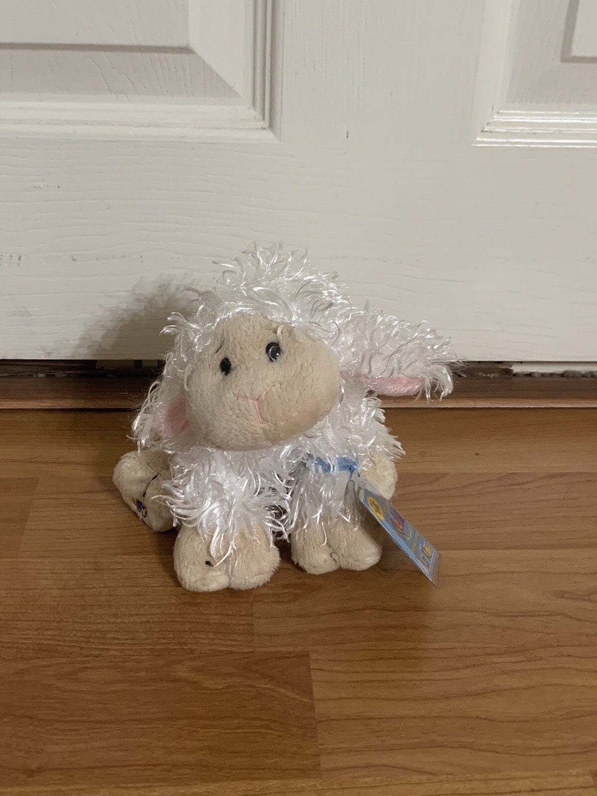 Ganz WebKinz White Lamb Sheep Plush HM201 Shaggy Ewe Stuffed Animal 8in ...