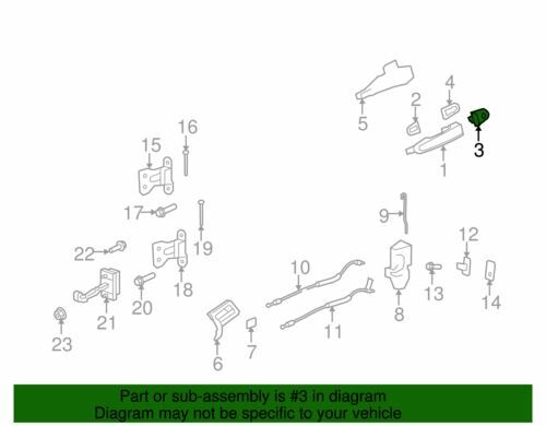 Genuine GM 2011-2013 Chevrolet Caprice Pitch Door Lock Cylinder Cap ...