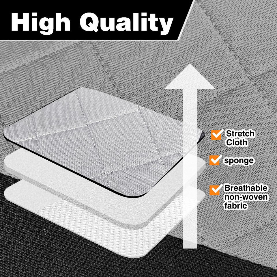 Polyester Auto Car Seat Covers Cushion 3 Row 7 Seaters Full Set for ...