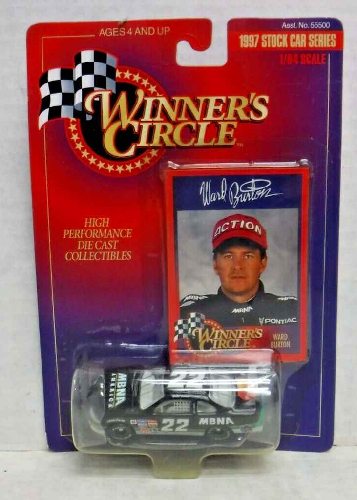 Ward Burton 22 MBNA Winner's Circle 1:64 Scale Diecast Car 111523AST3 ...