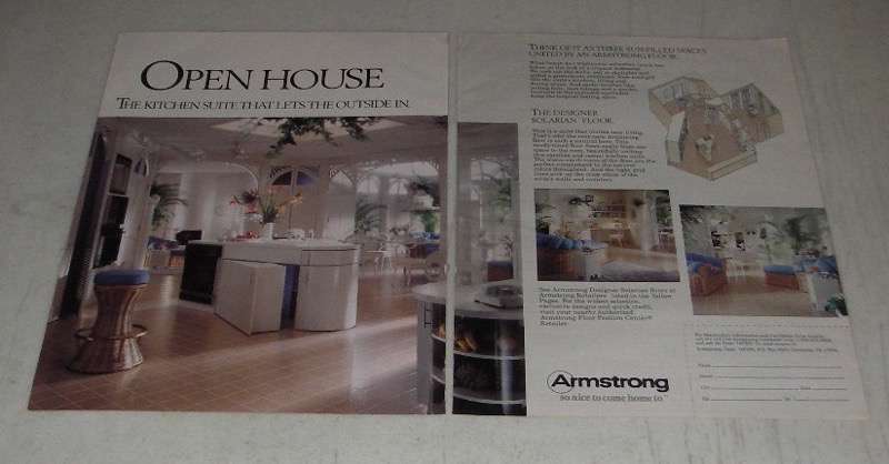 1987 Armstrong Designer Solarian Floor Ad - Open House | eBay