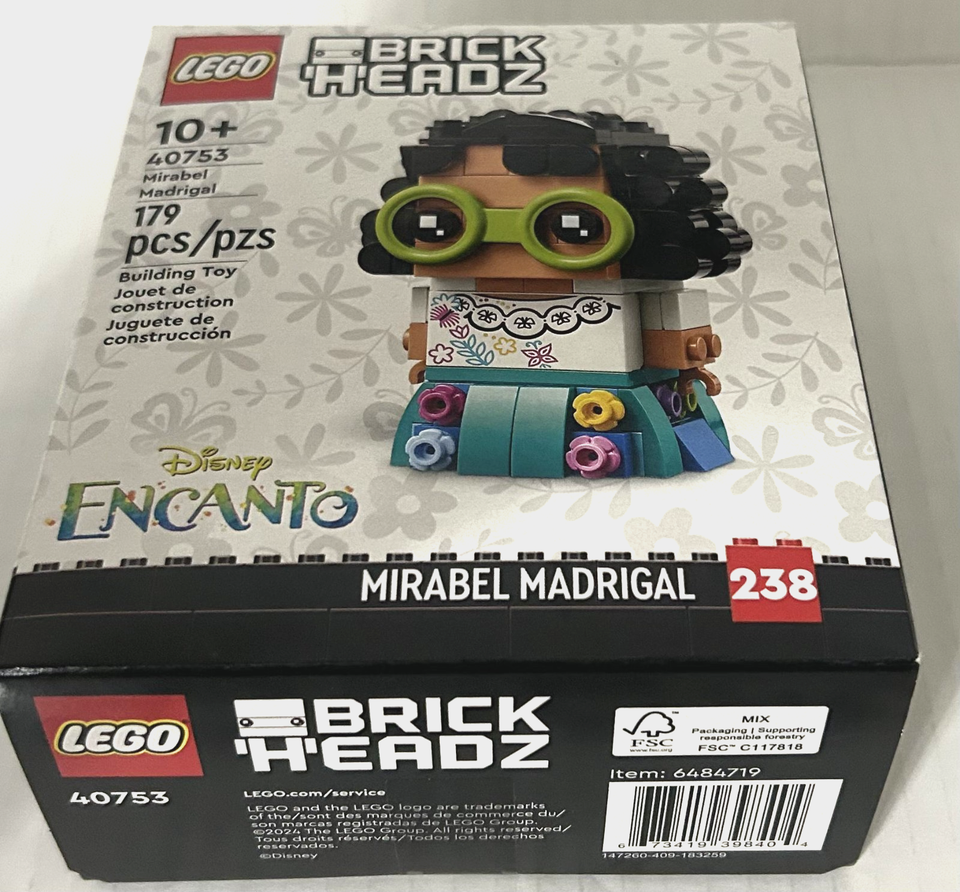 New! LEGO BrickHeadz Disney Encanto Mirabel Madrigal Set 40753 | eBay