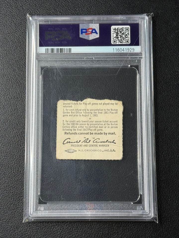 1983 ROLLINS vs. AINGE FIGHT “TREE BITES MAN” Ticket Apr 24 Celtics ...