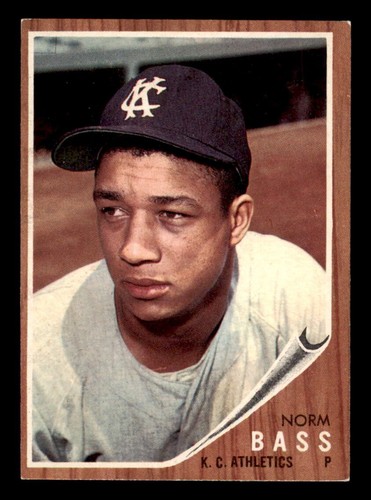 1962 Topps Baseball #122 Norm Bass EX *d2 | eBay