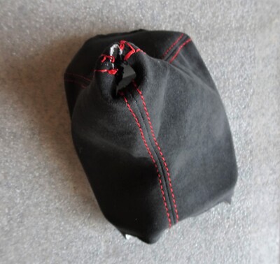 PORSCHE 991 911R GT3 STICK SHIFT OEM BLK ALCANTARA RED STITCHING SHIFT ...