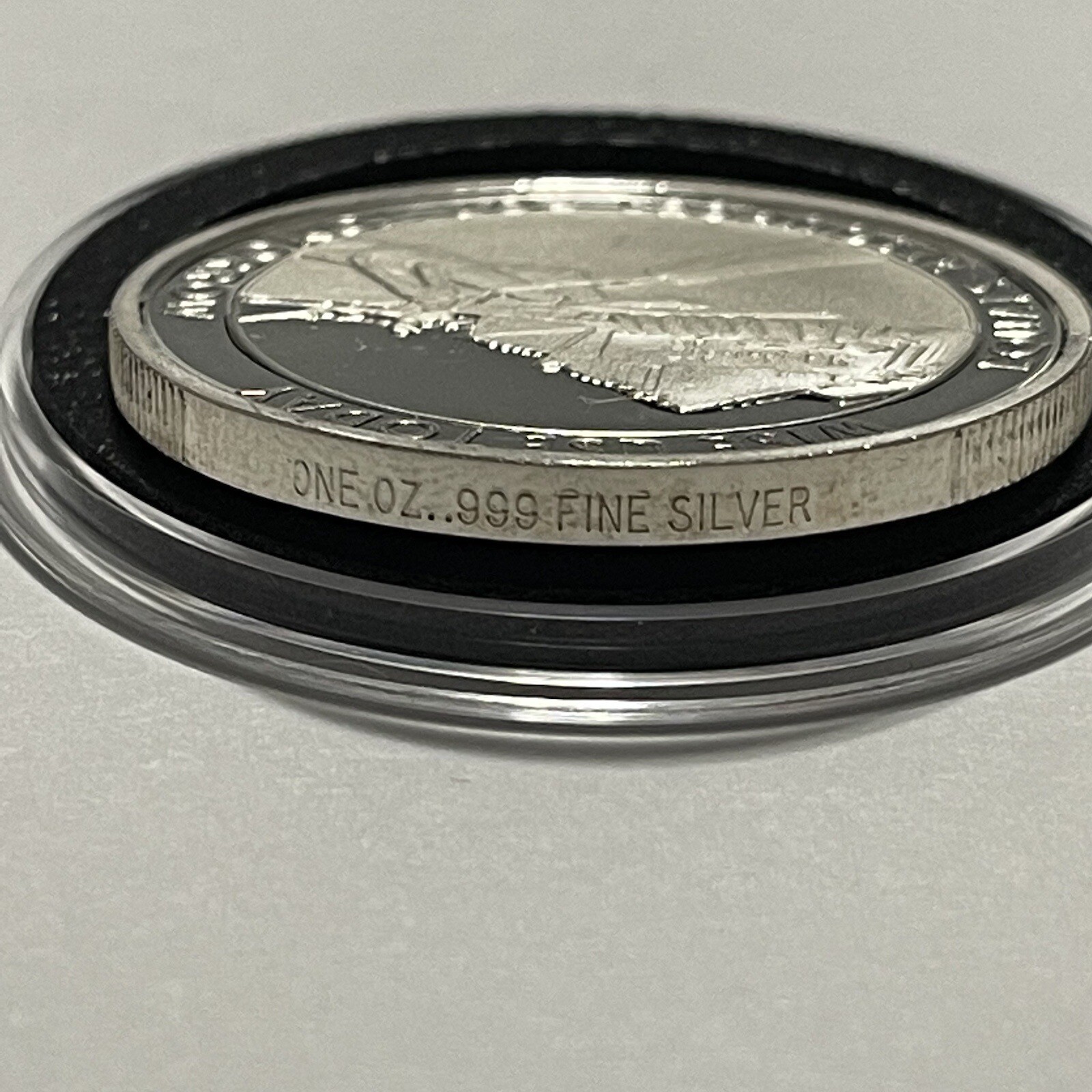 RARE Tubafor MilInc. Morton Washington Coin 1 Troy Oz .999 Fine Silver ...