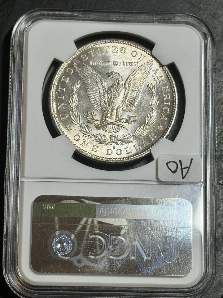 1882 S Morgan Silver Dollar BU Uncirculated Graded NGC MS60 Coin ...