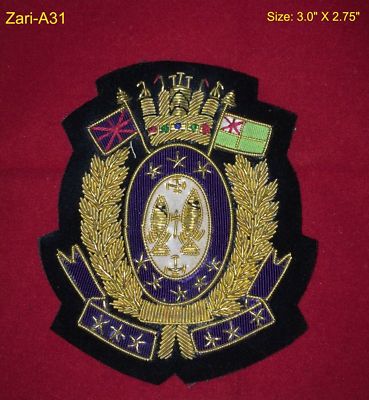 Zari embroidery emblem patch applique handmade badge accessories coat ...