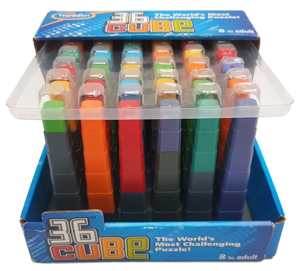 ThinkFun 36 Cube Puzzle Game Challenge Stem 8+ Tower Brain Training ...