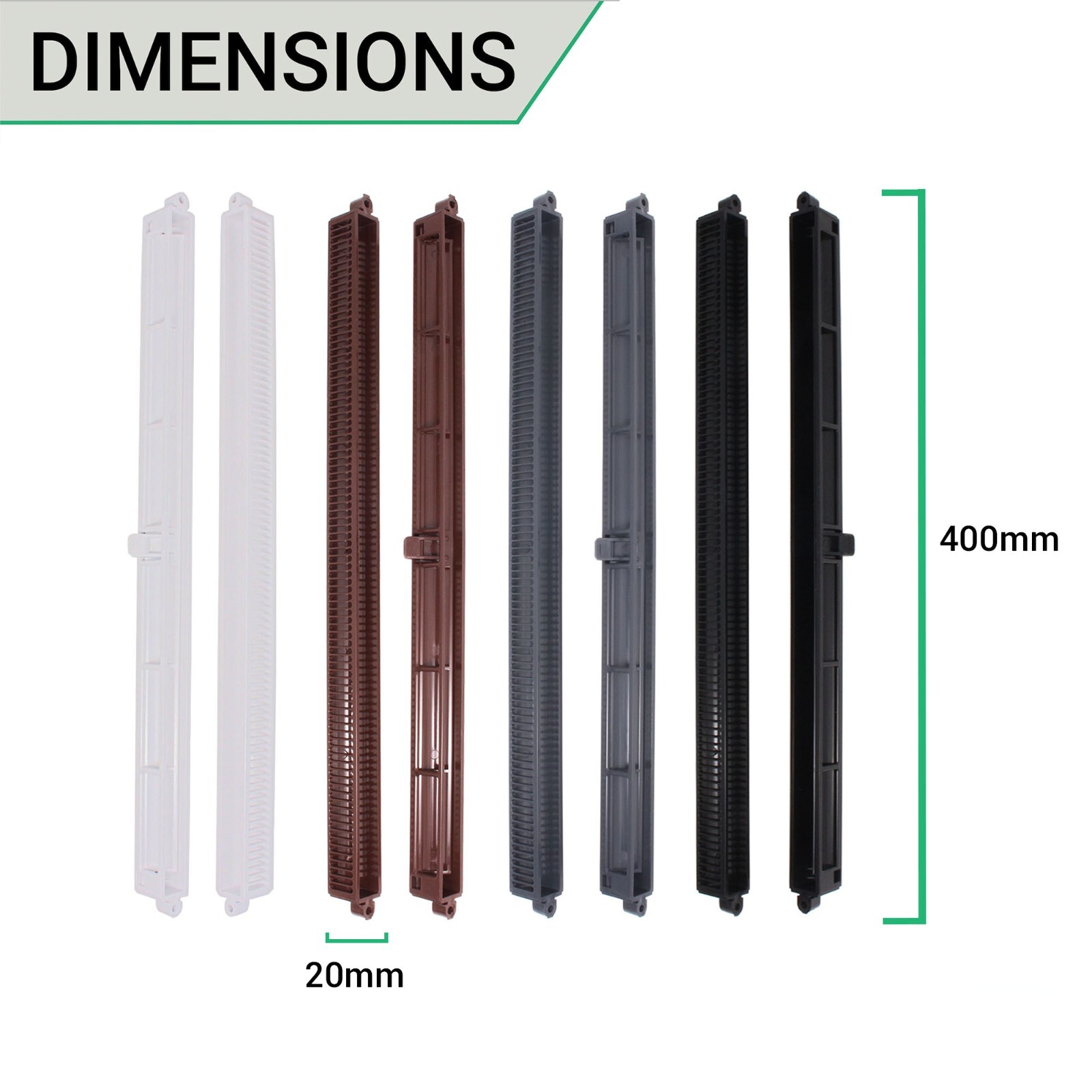 Trickle Slot Vents Window Ventilation uPVC/Timber Double Glazing 260 ...