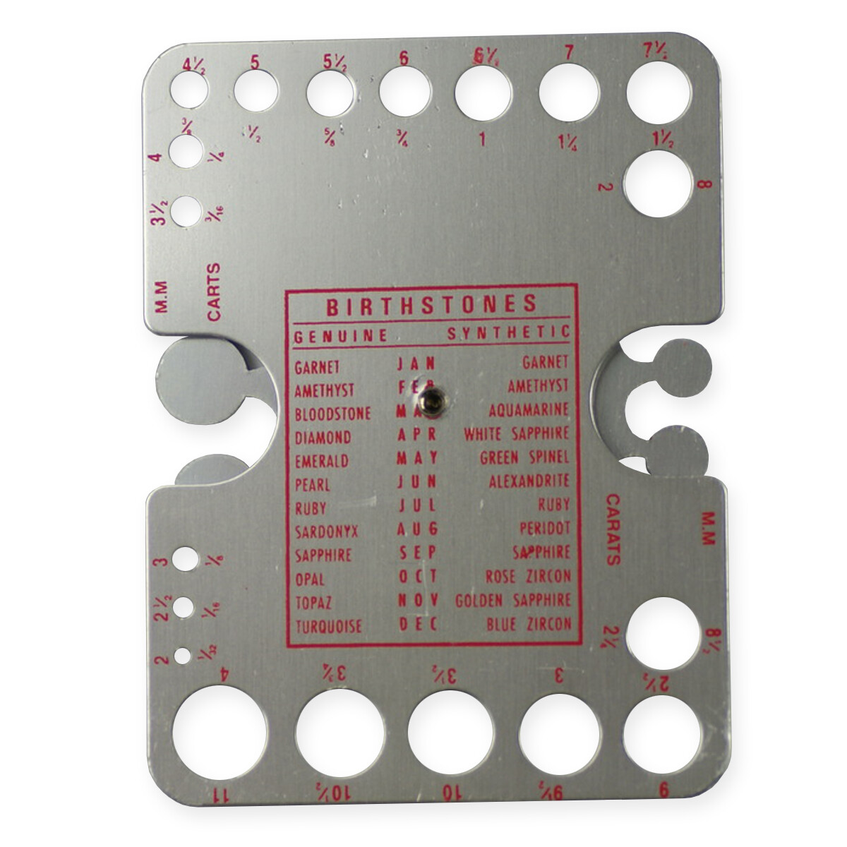 Gemologist jewellers Stone DIAMOND CARAT GAUGE Weight Sizing gem ...