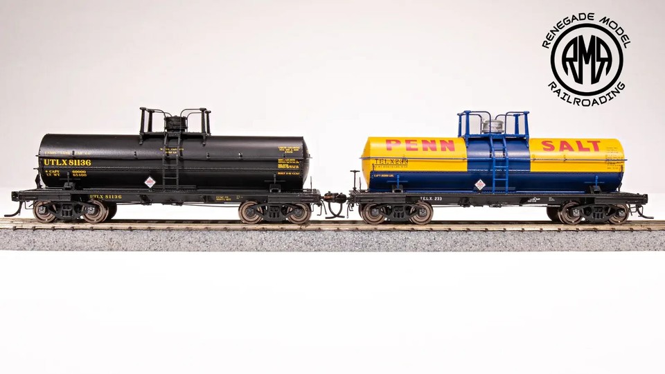 Broadway Limited 7668 HO Scale UTLX Penn Salt 1950's 6000 Gallon Tank ...