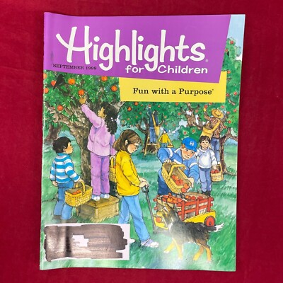 Vintage Highlights For Children Magazine - September 1999 | eBay