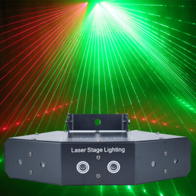 6 Lens RGB Scan Laser Light DMX Line Beam Scanning Stage Lighting Bar ...