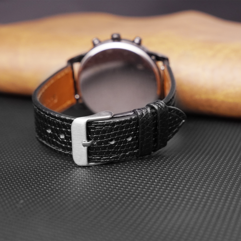 Black Lizard Leather Watch Band Gift Real Flat Lizard Watch Strap Men ...