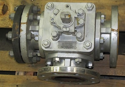 JARECKI 4" STEEL 2 WAY BALL VALVE CLASS 150 TEMP 800 HYDRO 450 WCB 316 ...