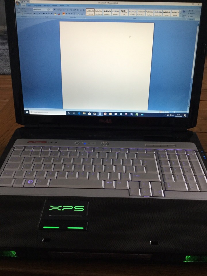 Dell XPS M1730 Gaming Laptop, Windows 10, Extreme X7800, OFFICE 2007 ...