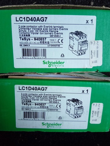 Schneider Electric LC1D40AG7 Connector 120 Volt 40 Amp 3P | eBay
