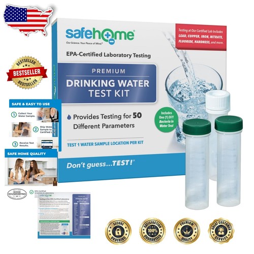 Comprehensive Drinking Water Quality Kit - 50 Tests from EPA Certified ...