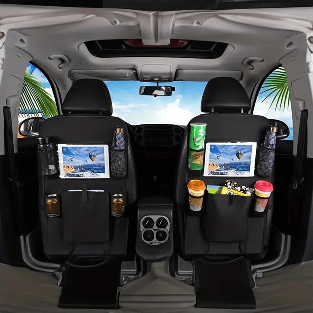 Car Organiser Car Back Seat Multi Pocket Holder Organizer Storage Tidy ...