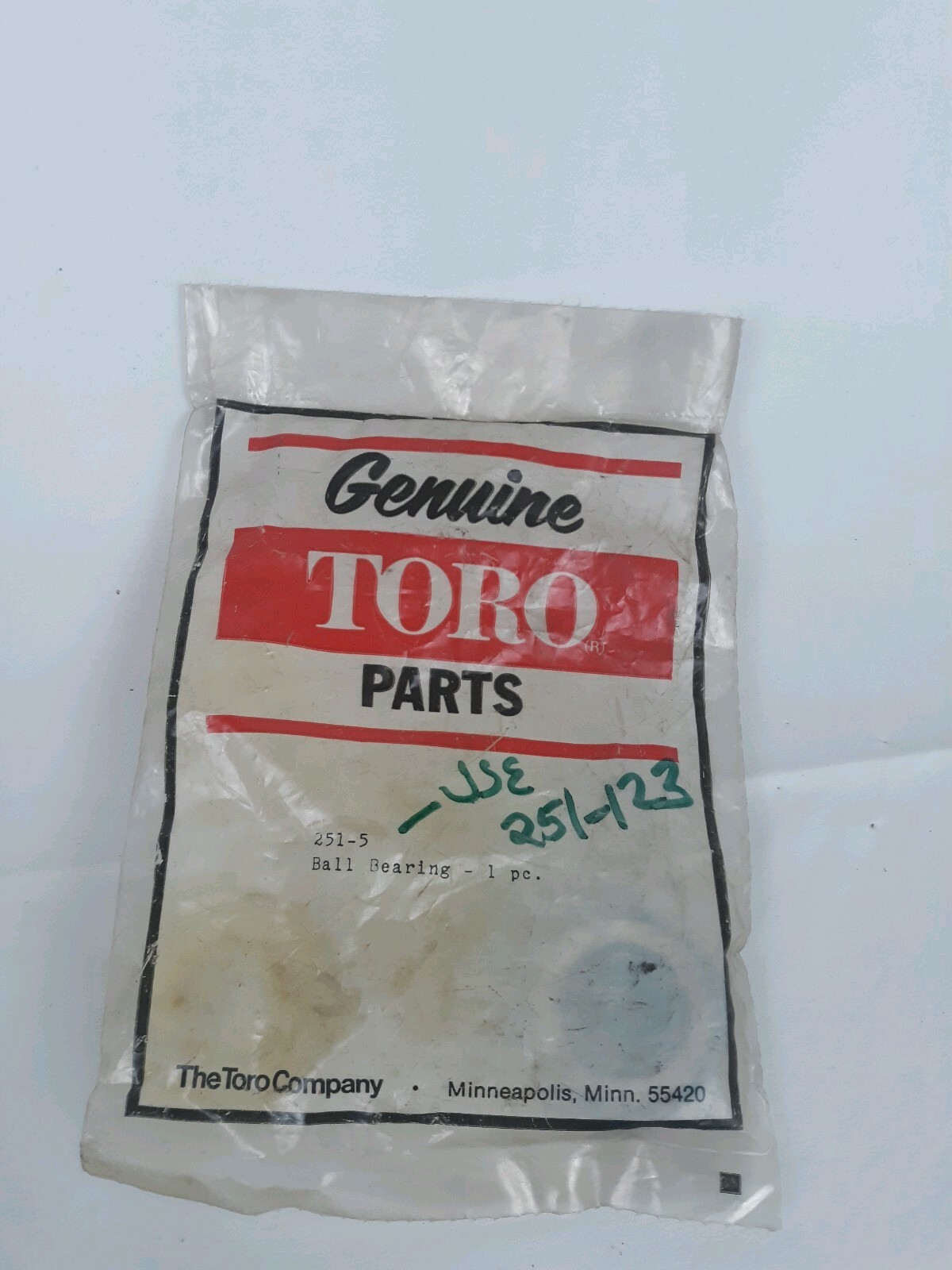 Genuine Toro 251-5 Ball Bearing 251-123 New | eBay