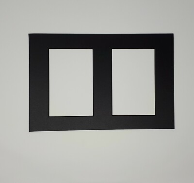 16x12 inch size Photo / Picture Mount with pair of windows cut for 9x6 ...