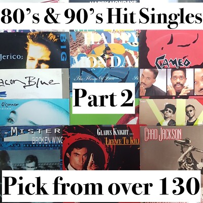80s & 90s Quality Hit VINYL SINGLES - Pick from 130 records [ALL EX or ...
