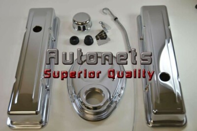 SBC Small Block Chevy GM Chrome Engine Dress Up Kit SBC 283 327 305 350 ...
