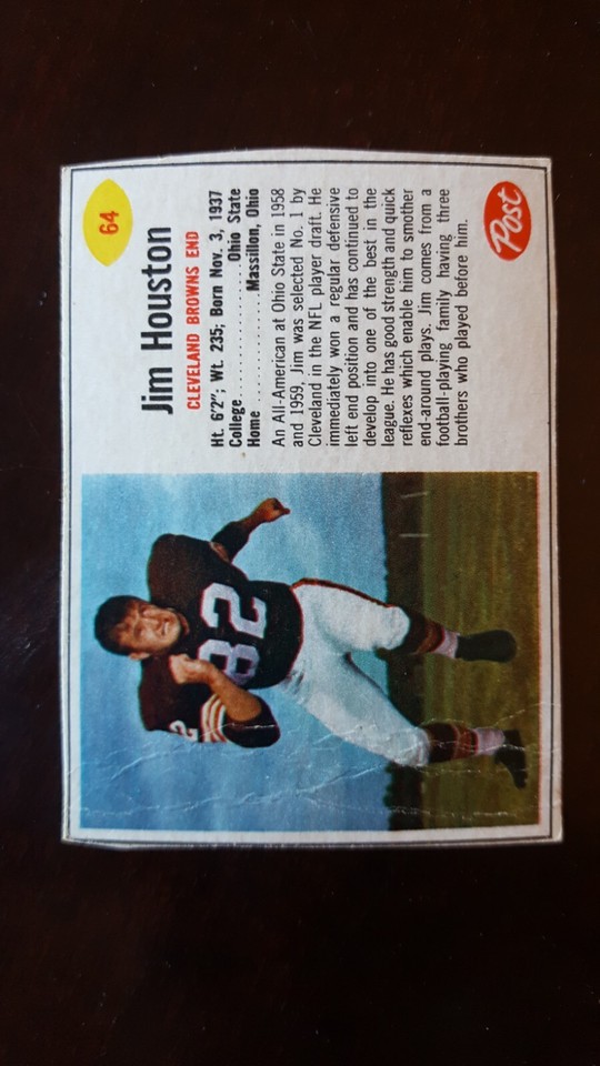 1962 post cereal football cards, hand cut, complete your set | eBay
