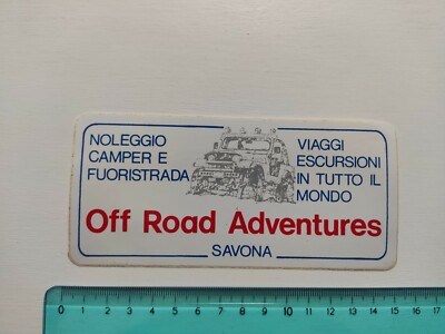 Adhesive off Road Adventures Savona Sticker Autocollant Vintage 80s ...