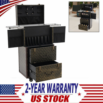 Rolling Lockable Makeup Train Case Organizer Trolley Lockable ...