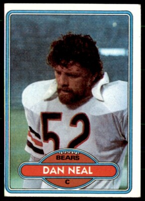 1980 Topps Dan Neal Chicago Bears #287 | eBay