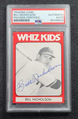 BILL NICHOLSON Signed TCMA Baseball Card-PHILADELPHIA PHILLIES-PSA | eBay