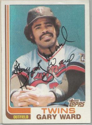 Minnesota Twins GARY WARD autographed 1982 Topps | eBay