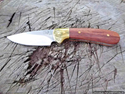 TTK3.1L Fixed Blade Skinning / Hunting Knife with Wooden Handle ...