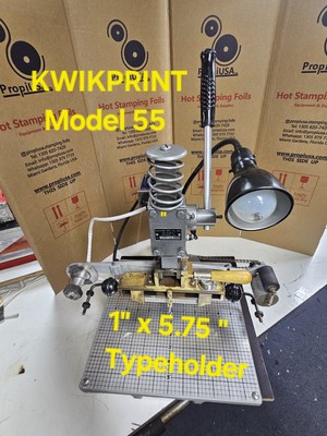 KWIKPRINT 55 1" x 5.75" Light Fully Rebuilt 305 979 7733 Call for ...