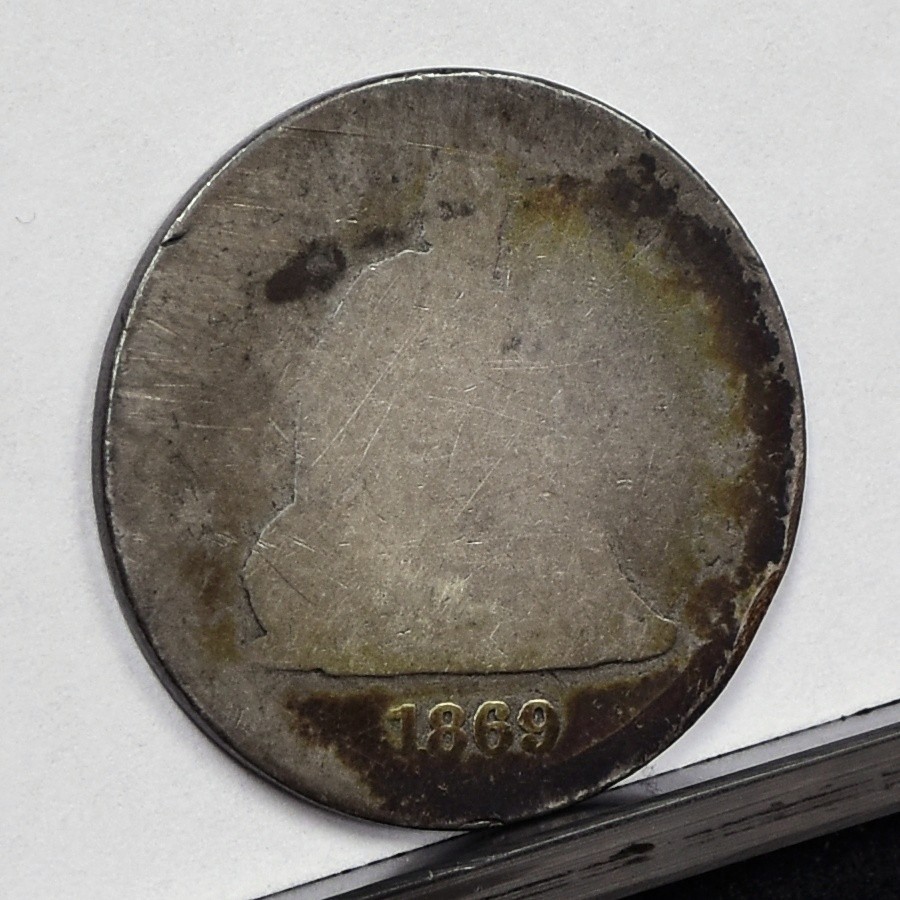 1869-S Liberty Seated Quarter - AG Details, Cleaned (#59758-L) | eBay