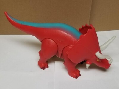 Imaginext Red Triceratops Dinosaur | eBay